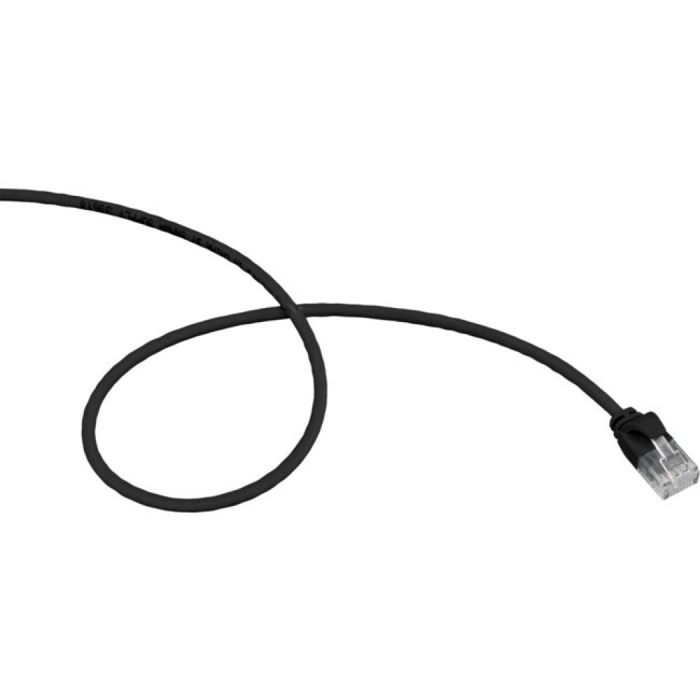 PRO.2 SLIM CAT6 PATCH LEAD BLACK - 5M