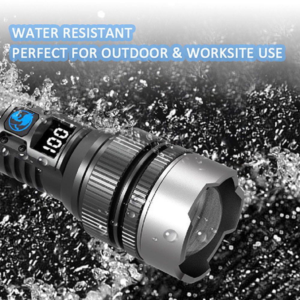 SANSAI 10W RECHARGEABLE FOCUS HAND-HELD TORCH