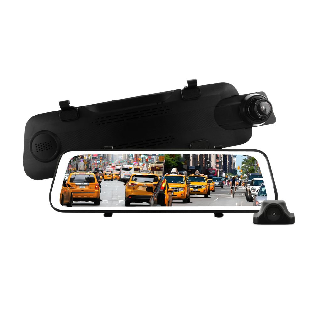 DNA 9.66' 4K REAR-VIEW DVR MIRROR & CAMERA PACK