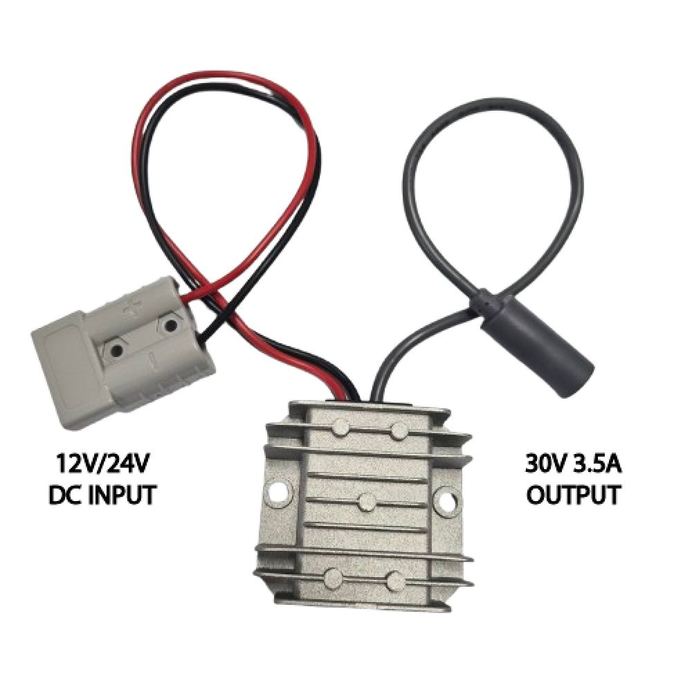 WESTEC 12V OR 24V TO 30V 3.5AMP ANDERSON TO DC 2.5MM SOCKET