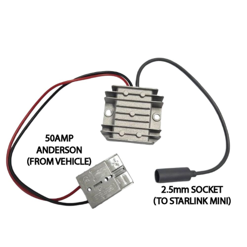 WESTEC 12V OR 24V TO 30V 3.5AMP ANDERSON TO DC 2.5MM SOCKET